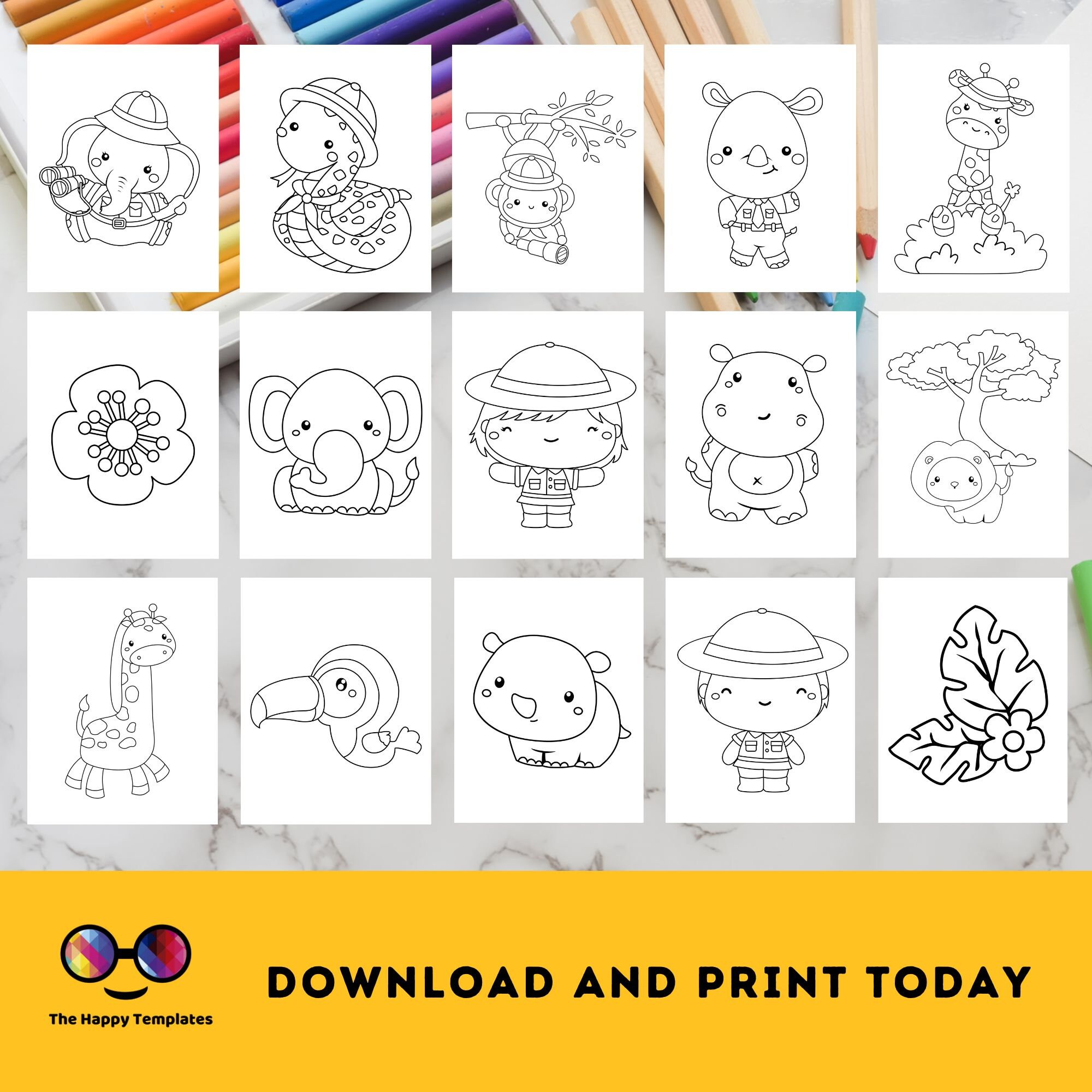 Jungle Coloring Pages | Safari Coloring Pages | Wild Animals | to Print ...