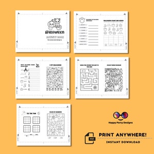 Halloween Activity Booklet | Coloring Booklet for Halloween | Printable ...