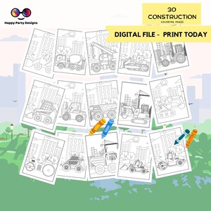 Construction Coloring Pages | for Kids | Construction Trucks Coloring ...
