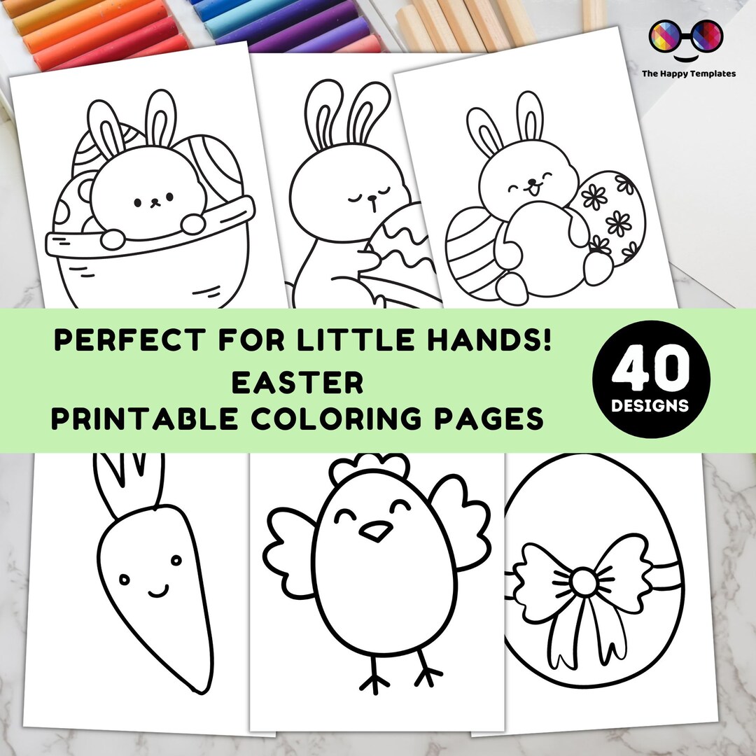 Easter Coloring Pages 5 | Easter Party Activity | Preschooler ...