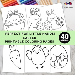 Easter Coloring Pages 5 | Easter Party Activity | Preschooler ...