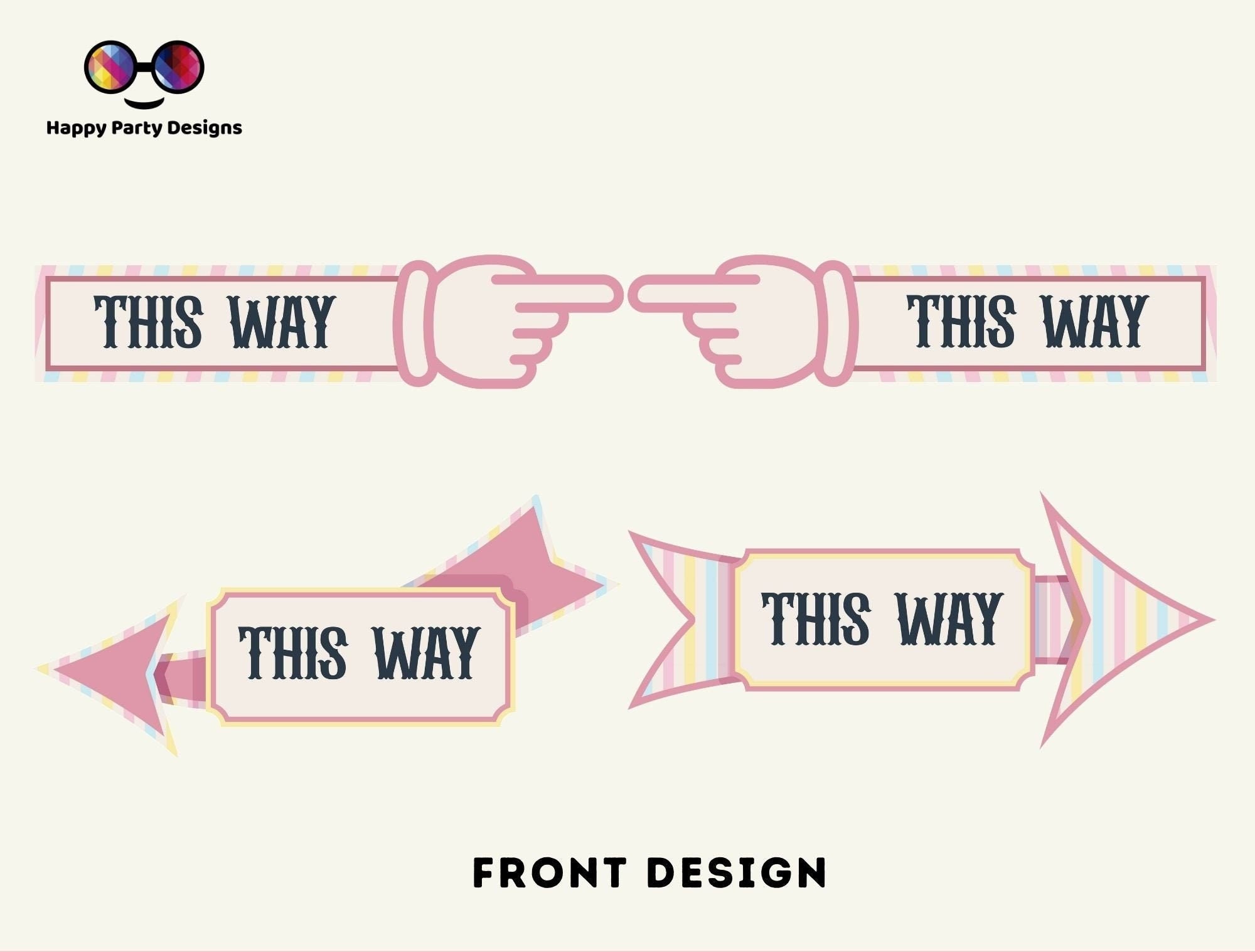 Carnival Circus Arrow Sign Circus Birthday Arrow Sign - Etsy