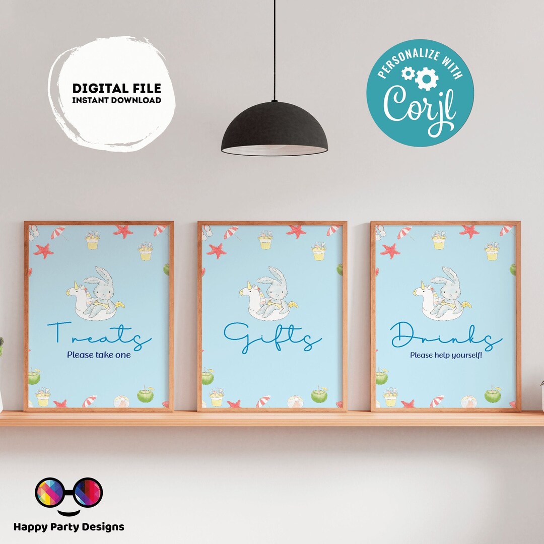 Editable Pool Baby Bash Sign | Boy Baby Shower | Pool Shower ...