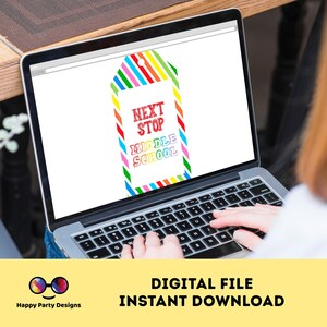 INSTANT DOWNLOAD Next Stop Middle School Cards Tags | School Gift Tags ...