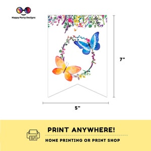 Happy Birthday Wildflower Banner | Wildflower Party | First Birthday ...