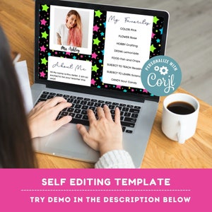 Editable Neon Meet the Teacher Templates Bundle | Meet the Teacher ...