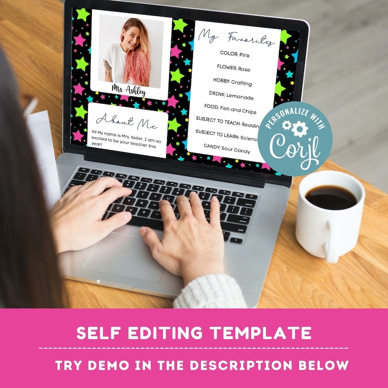 Editable Neon Meet the Teacher Templates Bundle Meet the - Etsy Canada