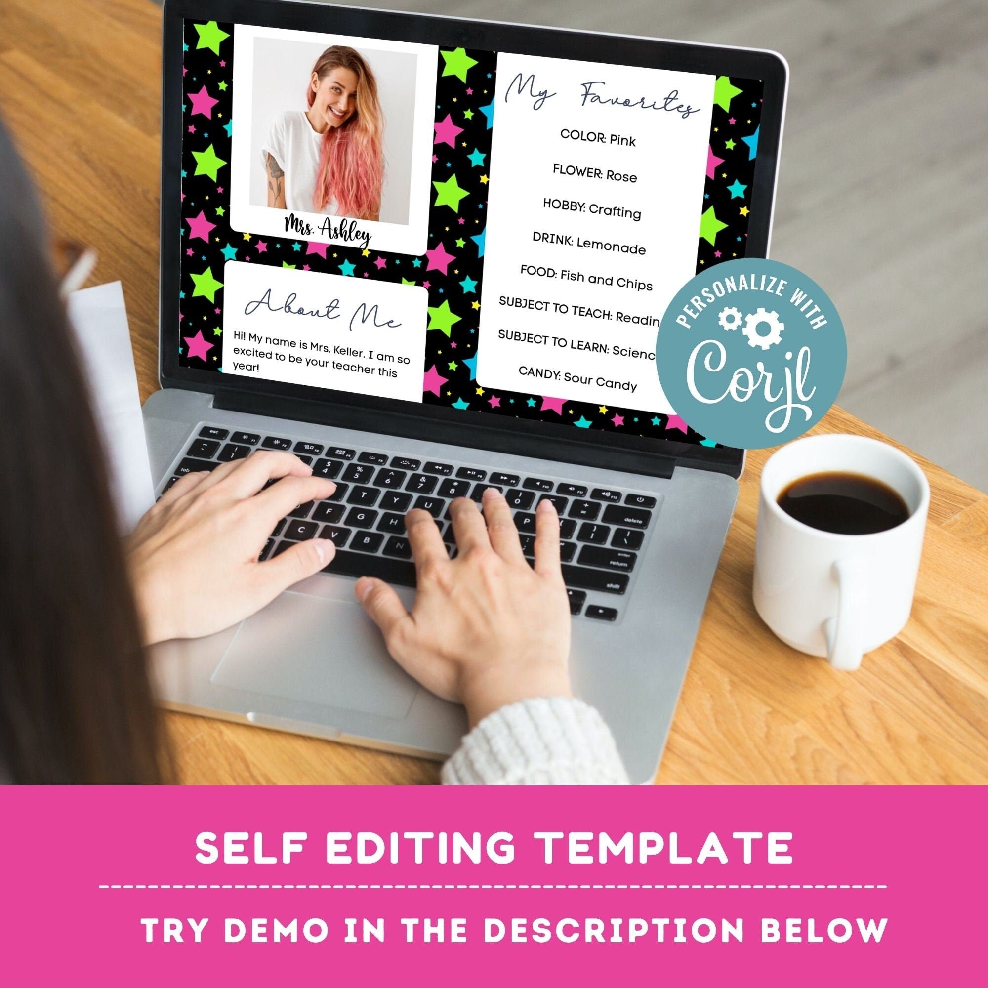 Editable Neon Meet the Teacher Templates Bundle Meet the - Etsy Canada