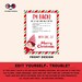 Editable Elf Rules | Elf Arrival Rules | Elf I'm Back | Elf Christmas ...