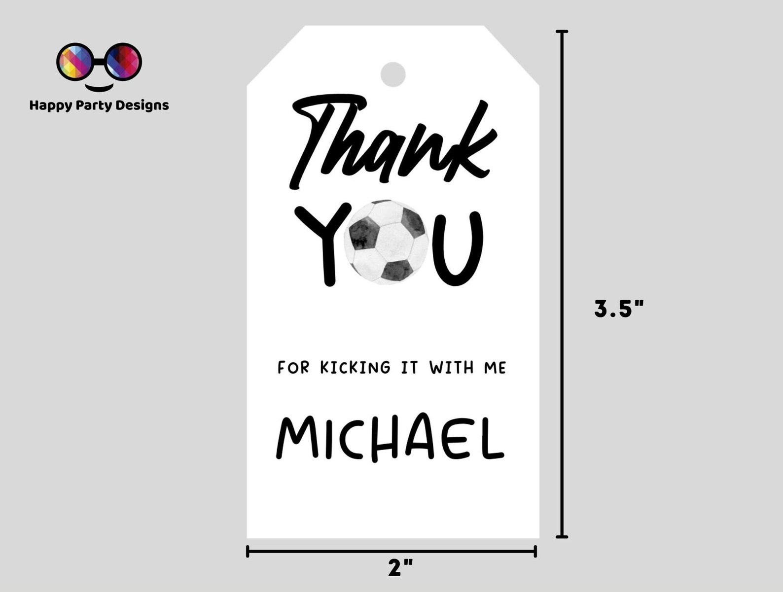 Editable Soccer Favor Tags Soccer Thank You Tags Soccer - Etsy