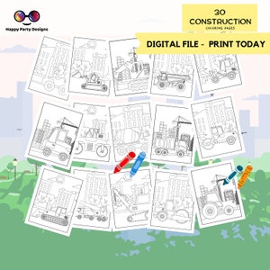 Construction Coloring Pages | for Kids | Construction Trucks Coloring ...