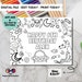 Editable Space Coloring Page Placemat Coloring Page Any Age Out of This ...