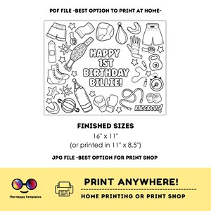 Editable Boxing Coloring Page | Placemat Coloring Page | Any Age ...