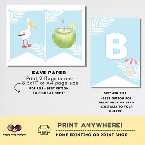 Blue Pool Baby Bash Banner Printable | Baby Bash Party Banner | Boy ...