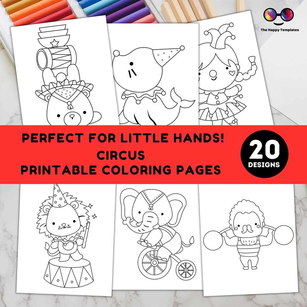 Circus Printable Coloring Pages | for Kids | Circus Coloring Pages for ...