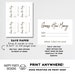 Editable Guessing Game Cards Printable Guess Cards Baby Shower Guessing ...