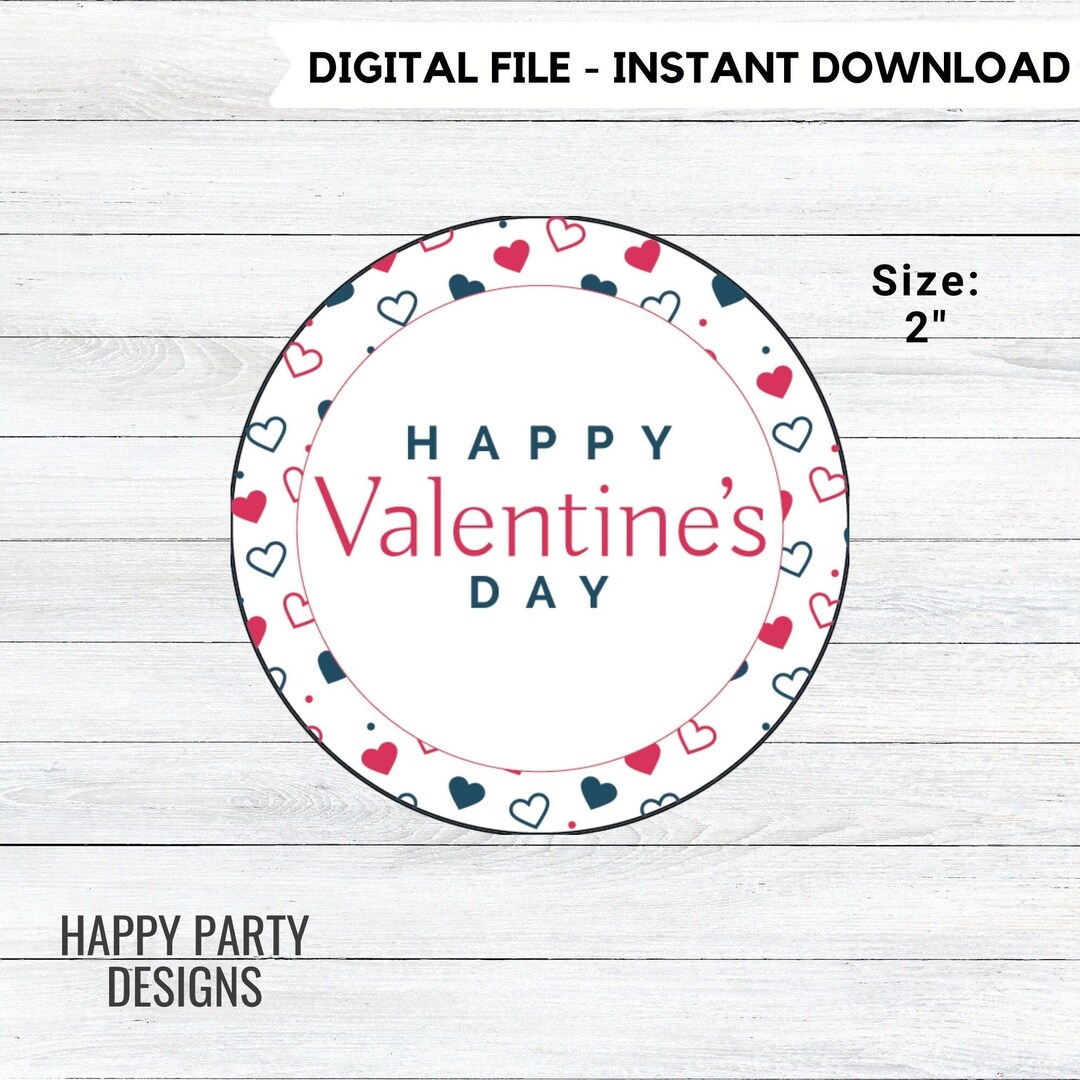 Printable Valentine's Day Cookie Tags | Happy Valentine's Day ...