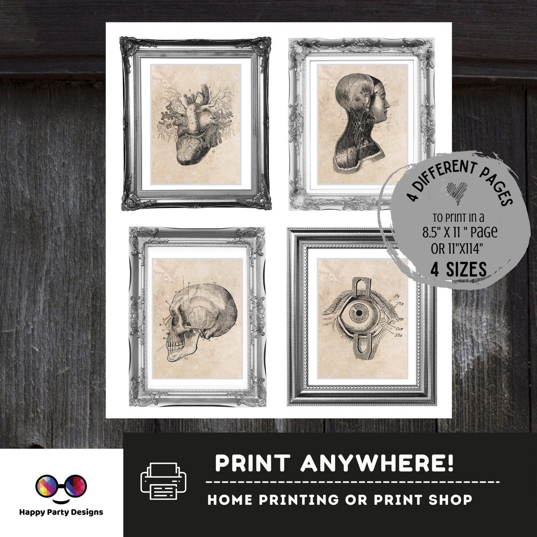 Vintage Halloween Printables | Wall Decor | Printable Wall Art ...