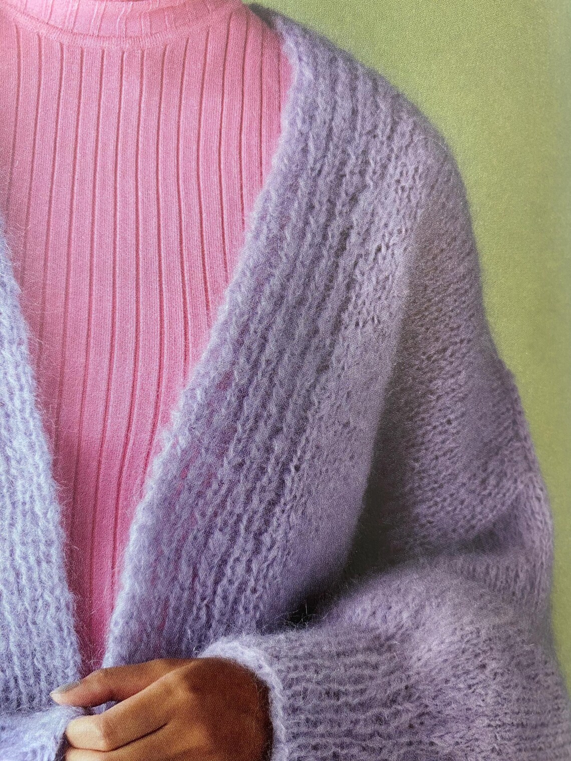 Balloon Sleeve Cardigan Knitting , Easy Level, Knitting for Her ...