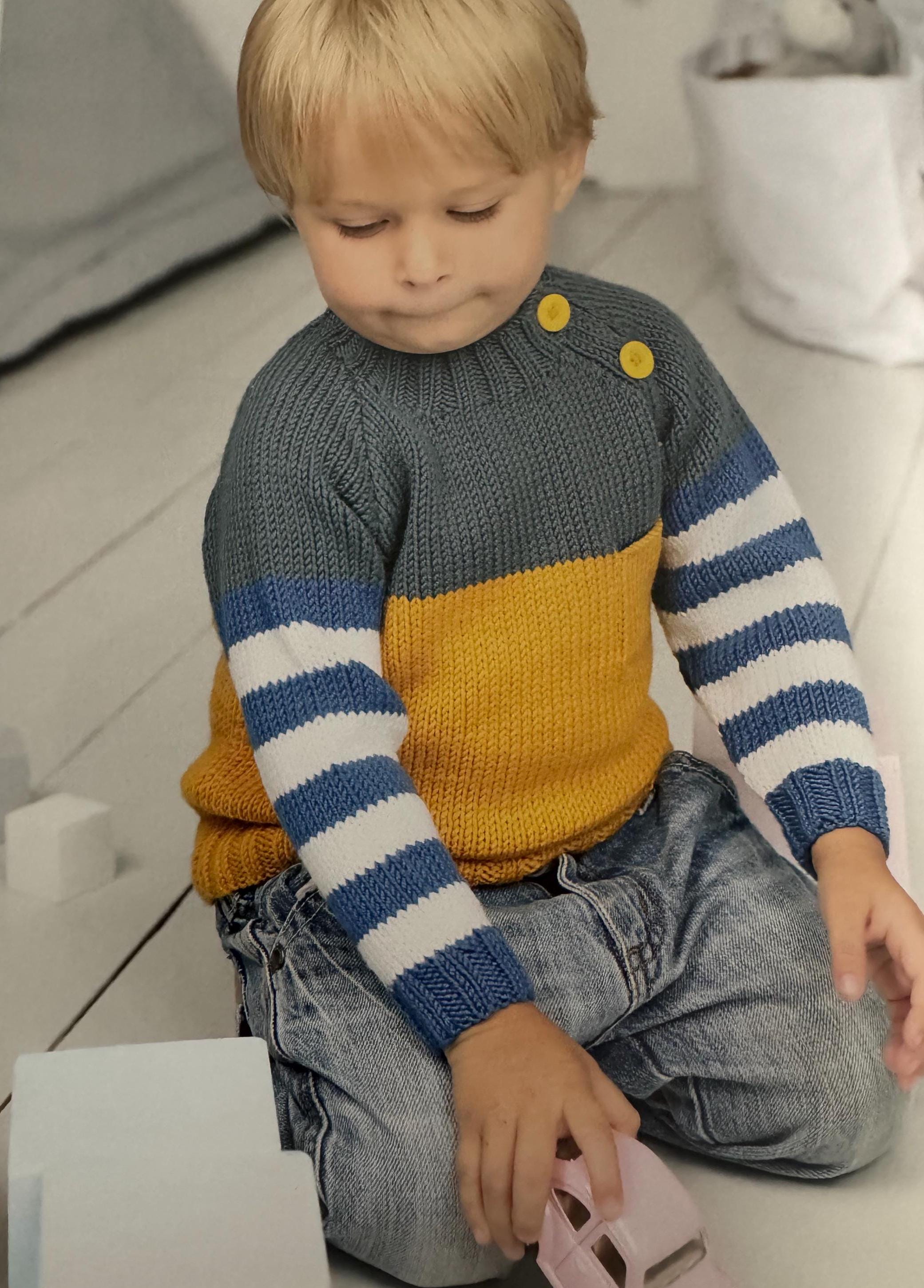 Sweater Knitting PDF Pattern, Sweater and Knitting for Children, Instant Download Knitting PDF ...