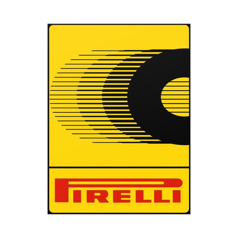 Vintage Pirelli Wall Art Poster - Etsy