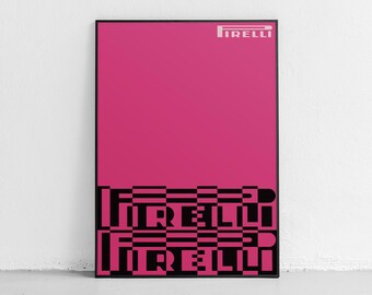 Vintage Pirelli Wall Art Poster - Etsy