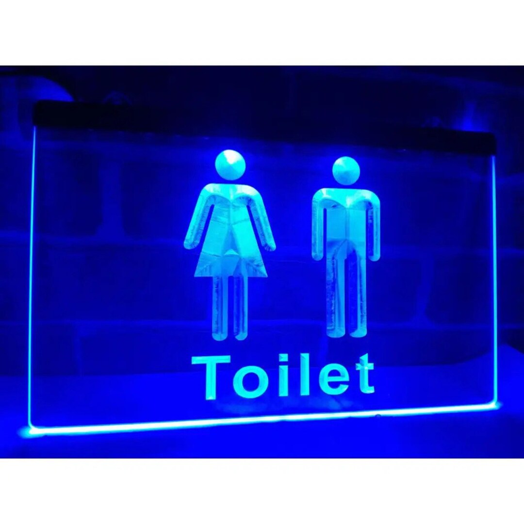 Men Women Male Female Toilet Restroom Washroom Sign Light RGB Multi ...