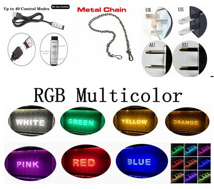 Men Women Male Female Toilet Restroom Washroom Sign Light RGB Multi ...