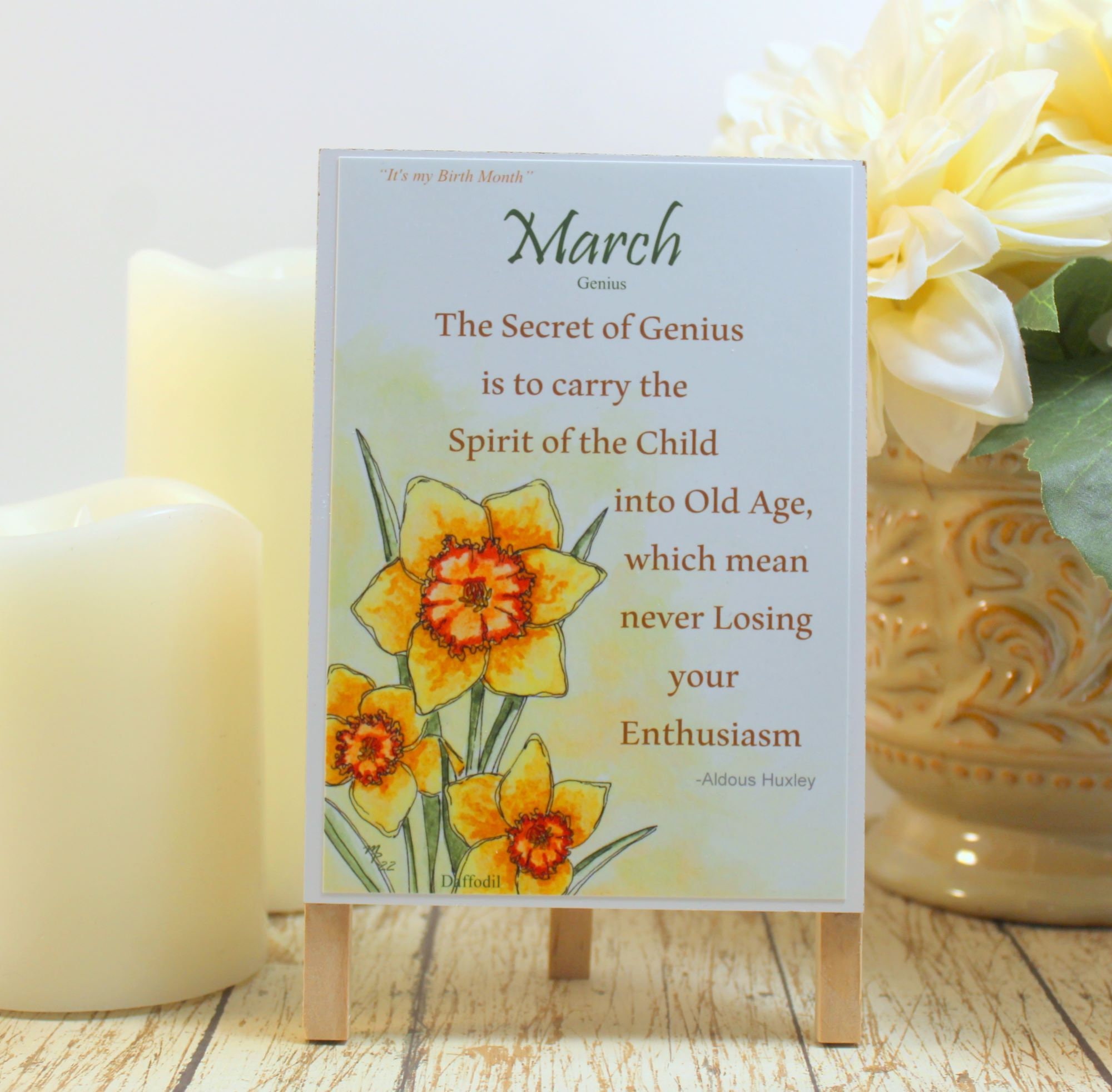 MARCH AD1 Genius, Birthday Month, Flowers, Personal, Aldous Huxley ...