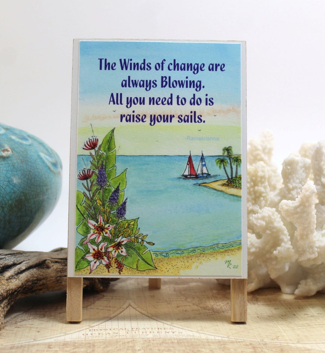 Change #I2 - Encouraging Gift for the Boat Lover, Travel Quote ...