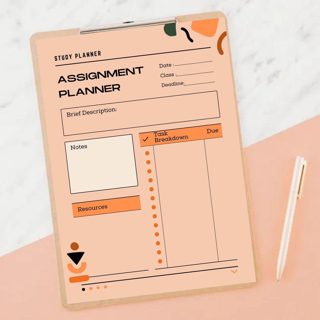 Study Planner, Student Study Planner, Study Planner Printable, Daily ...