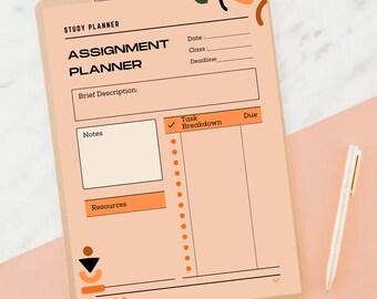 Study Planner, Student Study Planner, Study Planner Printable, Daily ...