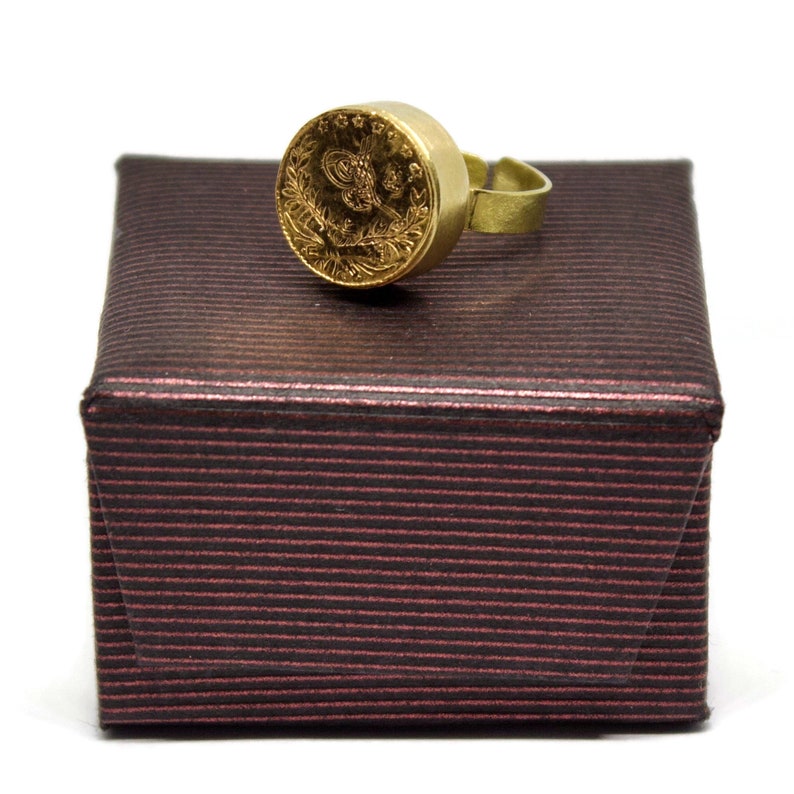 18k Gold Signet Ring With Ottoman Stamp Calligraphy. Islamic Jewelry ...