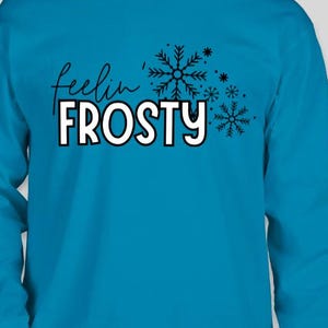 Feelin' Frosty SVG & PNG Digital Download – Winter Holiday Snowman ...