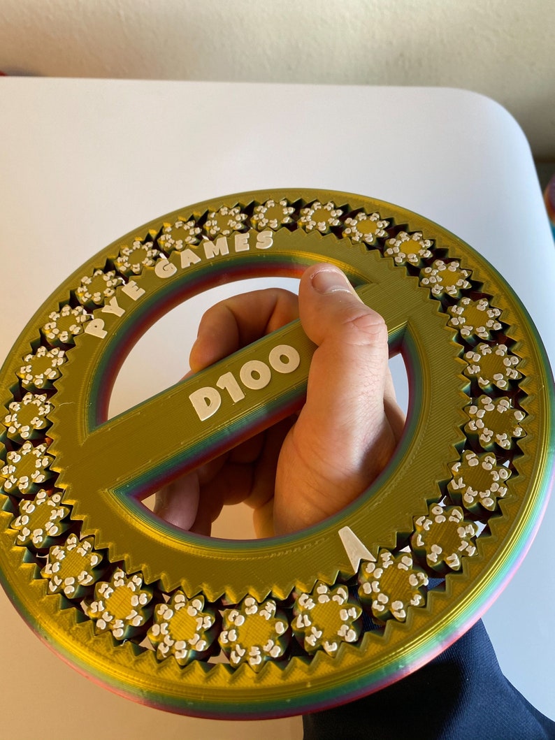 Spinning D100 100 Sided Dice by PYE Games Fidget for RPG - Etsy