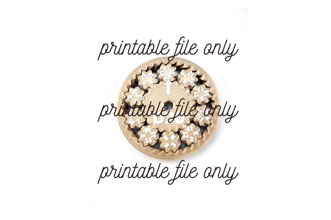 STL 3D Print File for D20 by PYE Games Digital Spinning Dice File ...