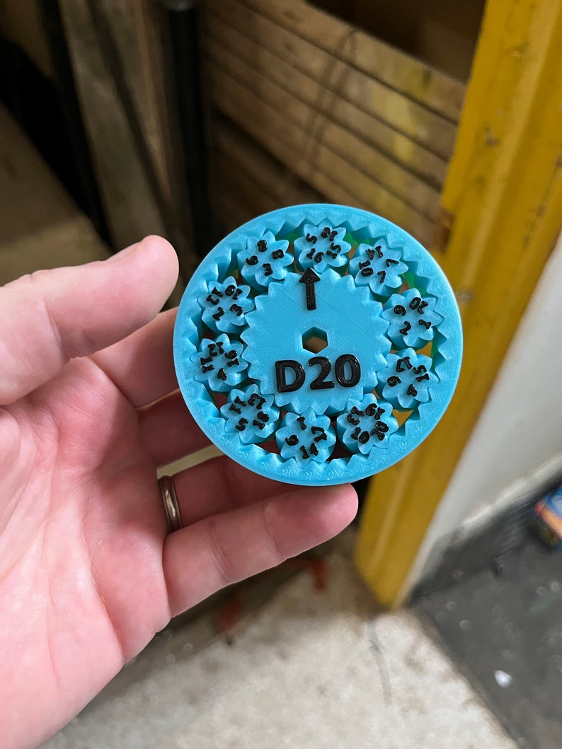 D20 Fidget Spinner Dice - Dnd Roleplaying Dice - Custom Colors - Etsy