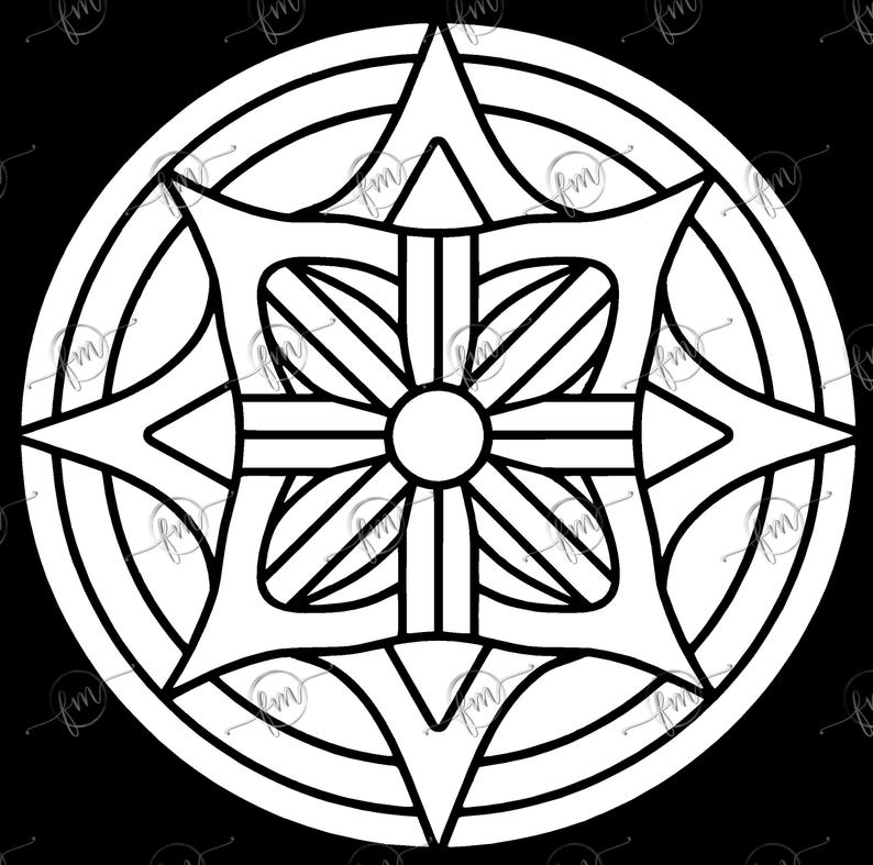 Mandala Coloring Pages 10-pack: Digital Download - Etsy