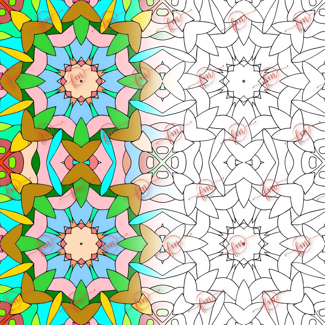 Try 30+ FREE Digital Coloring Pages Before Buying 1 "floral ...