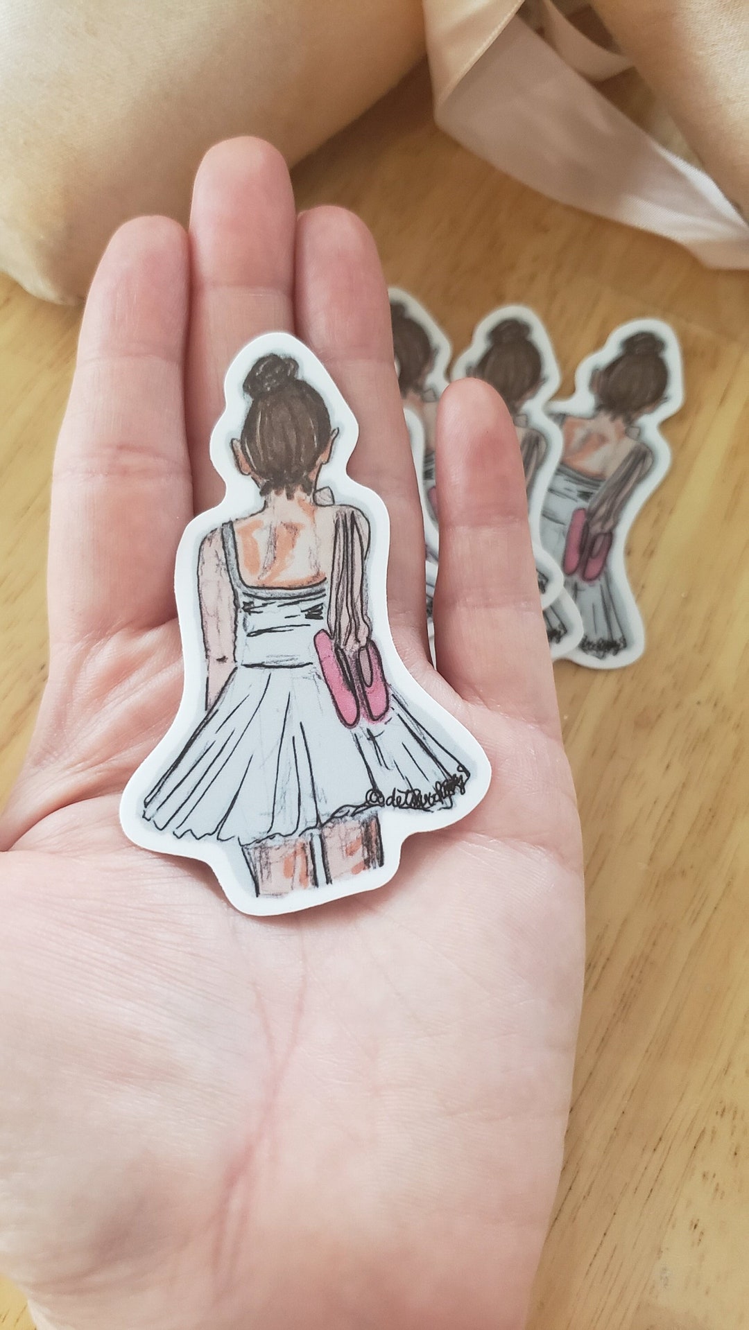 Ballet Dancer Stickers reprints of Original Drawing/illustration - Etsy
