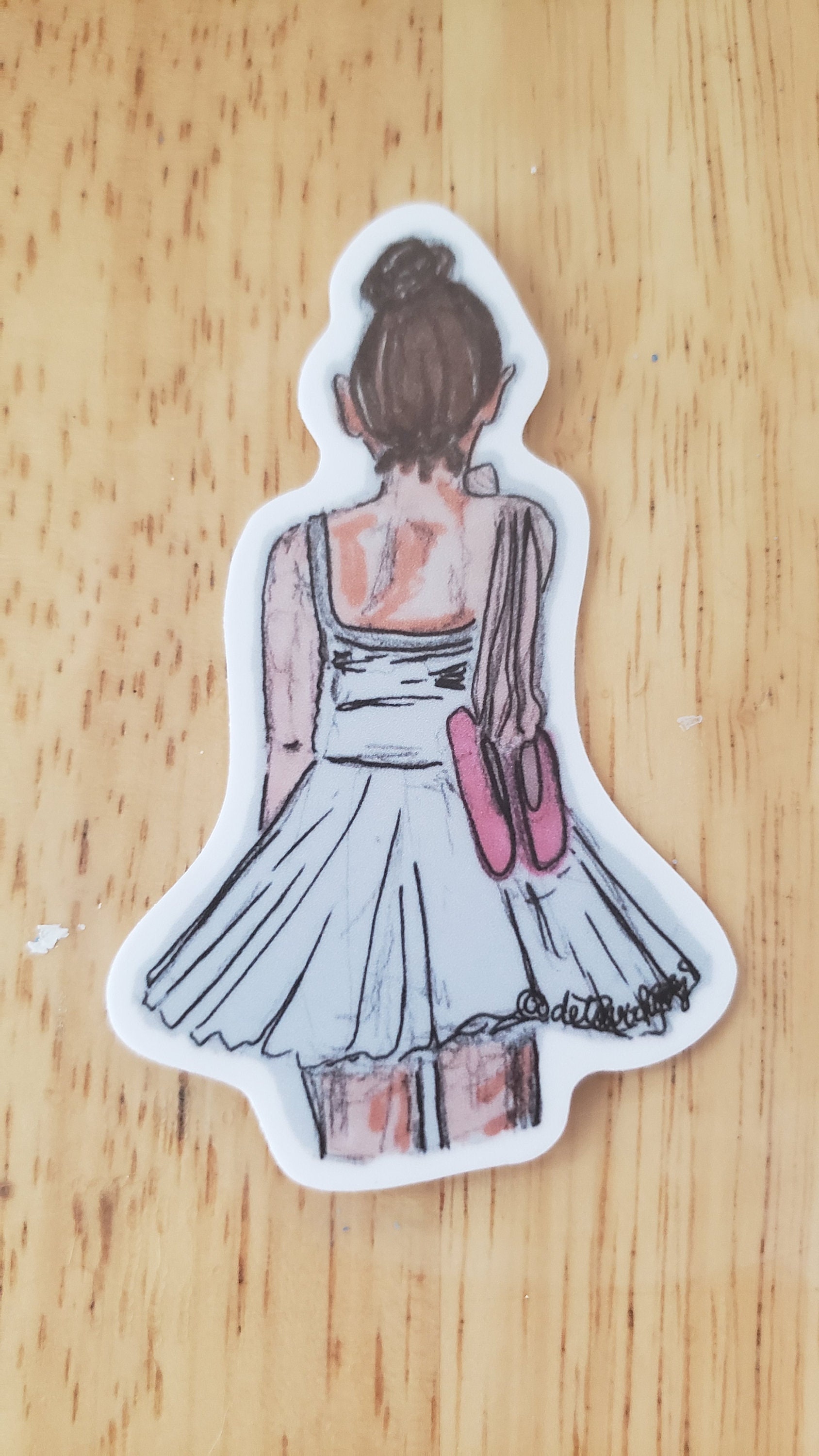Ballet Dancer Stickers reprints of Original Drawing/illustration - Etsy