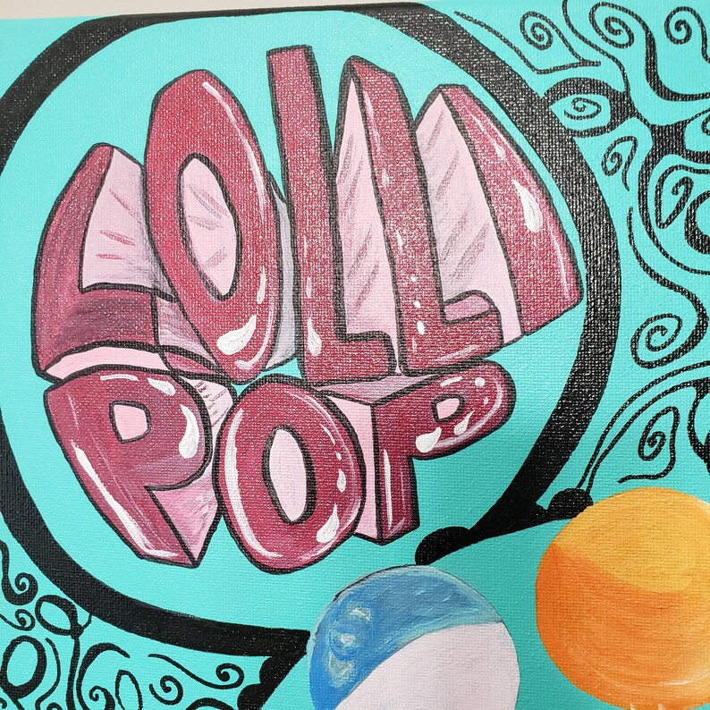 Lollipop Original Painting - Etsy
