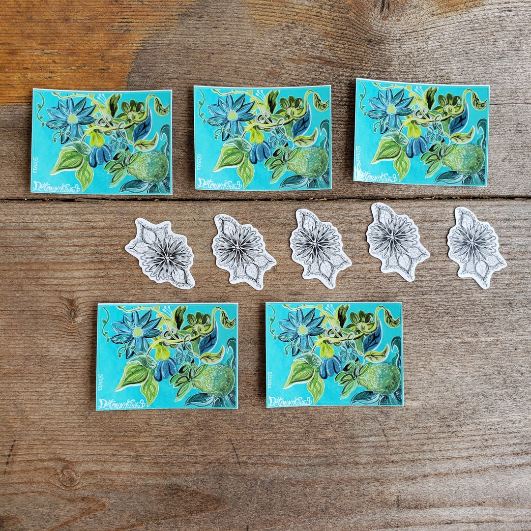 Flower Power Sticker Bundle (10 Stickers) - Etsy
