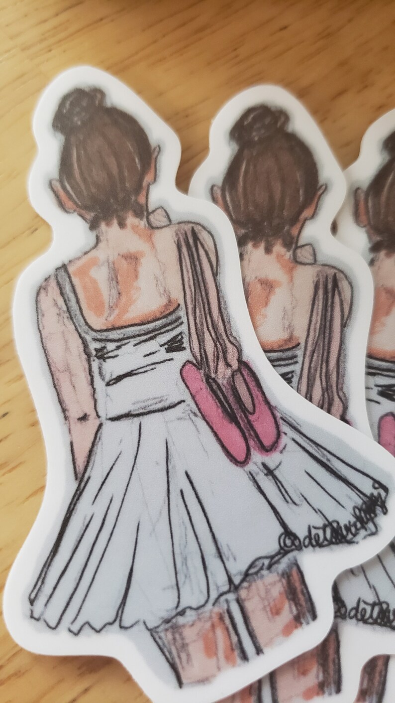 Ballet Dancer Stickers reprints of Original Drawing/illustration - Etsy
