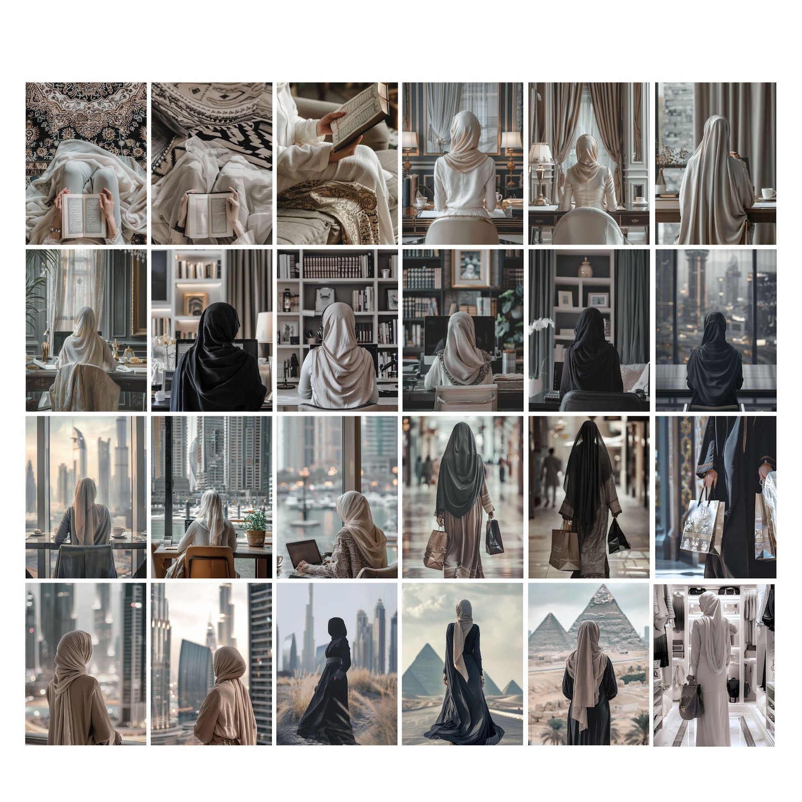 Luxury Hijabi Faceless Marketing Photo Bundle | Hijab Muslim Faceless ...