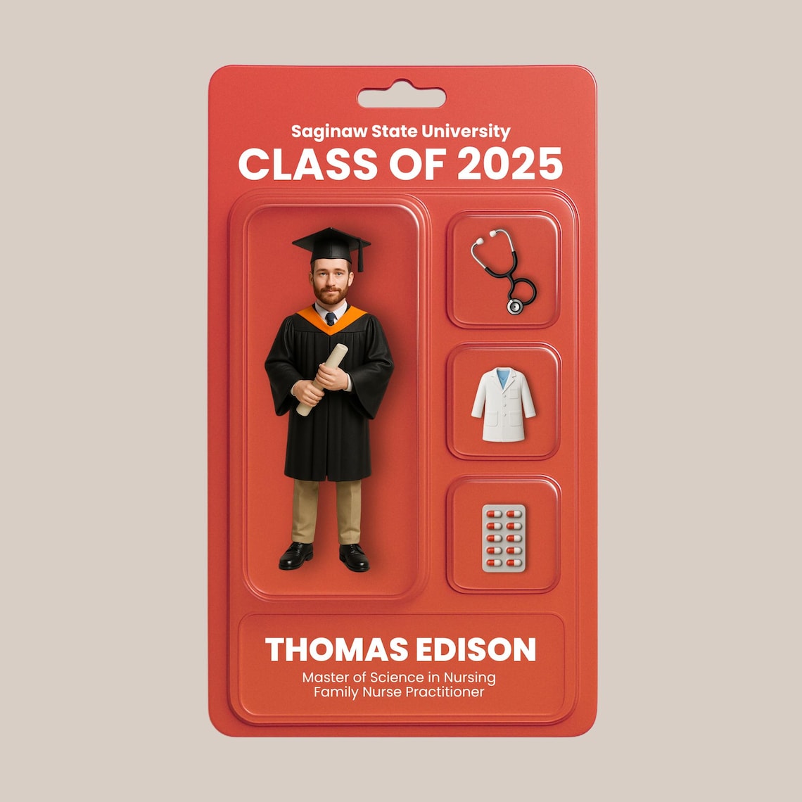 Graduation Action Figure Poster – Personalized Printable Graduation ...