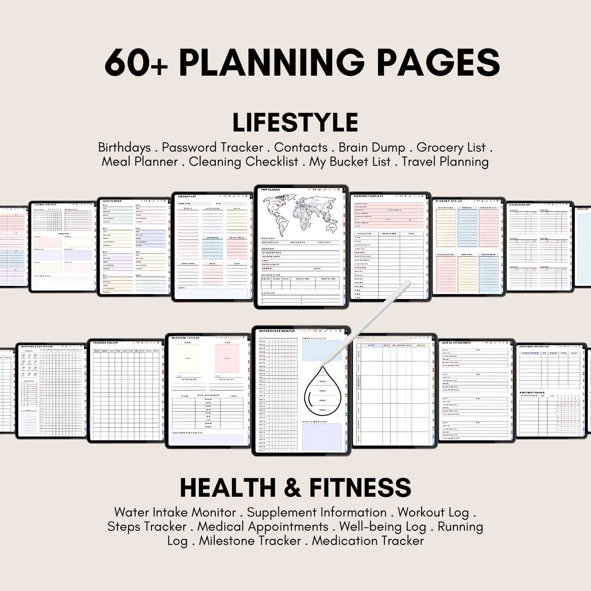 2025 + 2026 Digital Planner | Fully Hyperlinked PLR Digital Planner for ...