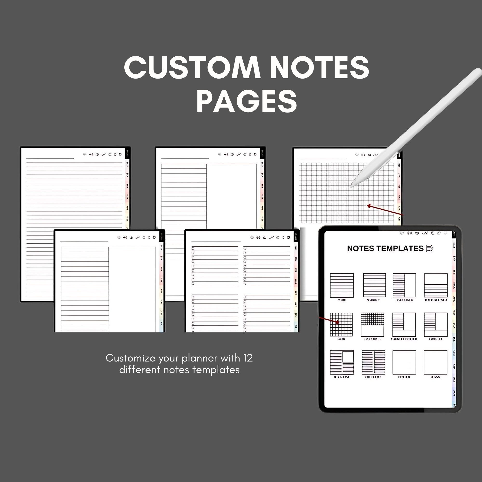 2025 + 2026 Digital Planner | Fully Hyperlinked PLR Digital Planner for ...
