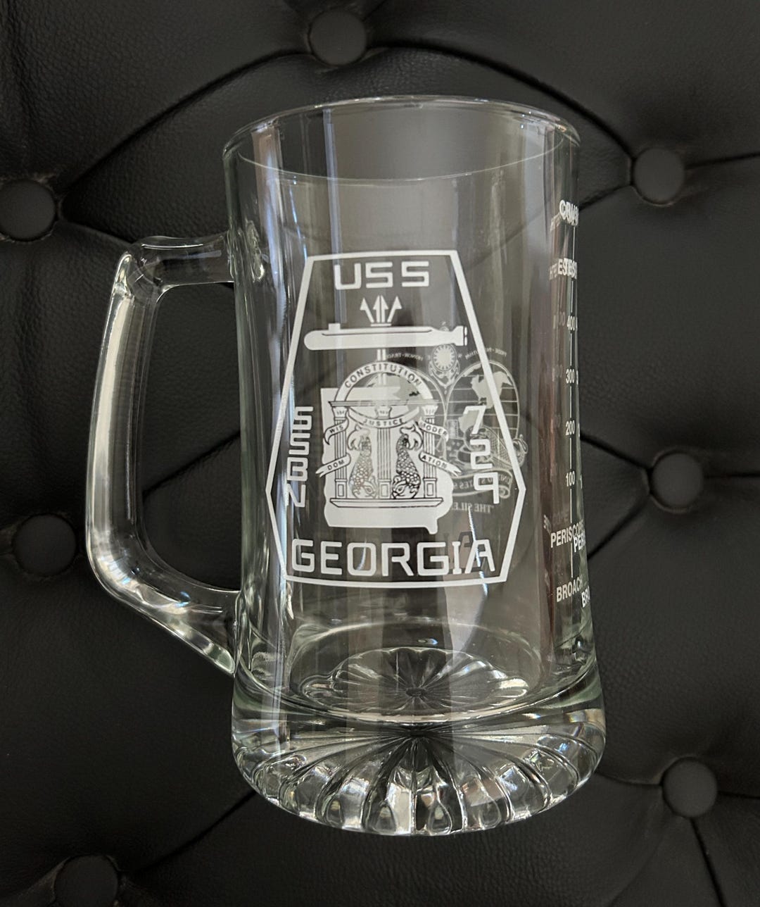 5 Glass Beer Steins From USS Georgia SSBN 729, Matching Set - Etsy