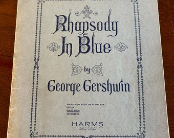 Piano Music Sheets - Rhapsody in Blue - George Gershwin - Digital ...